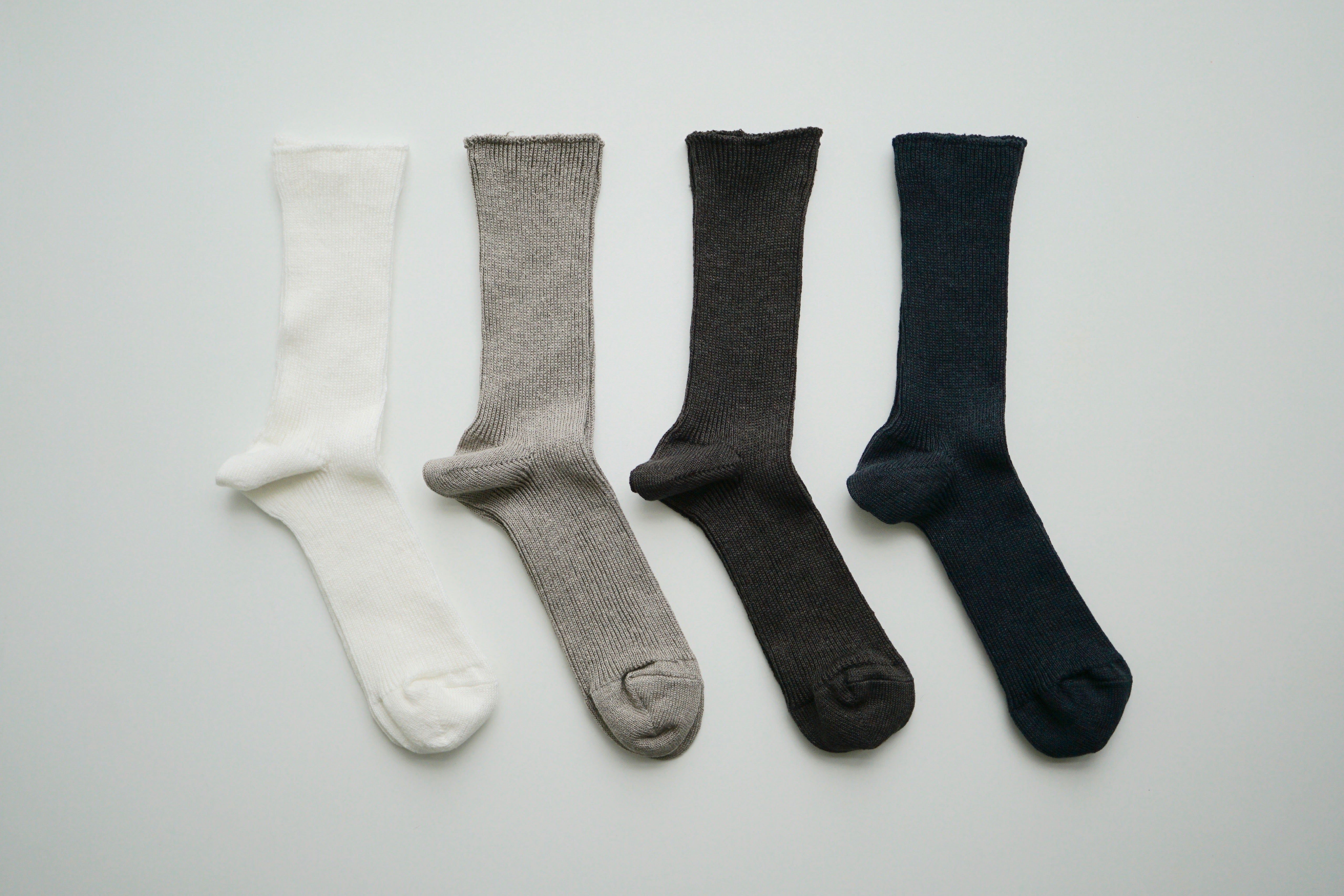 hakne Linen ribbed socks – tété